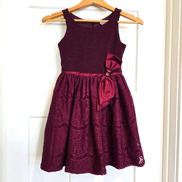 emily west | Dresses | Emily West Dress Girls Size 8 Burgundy Maroon ...